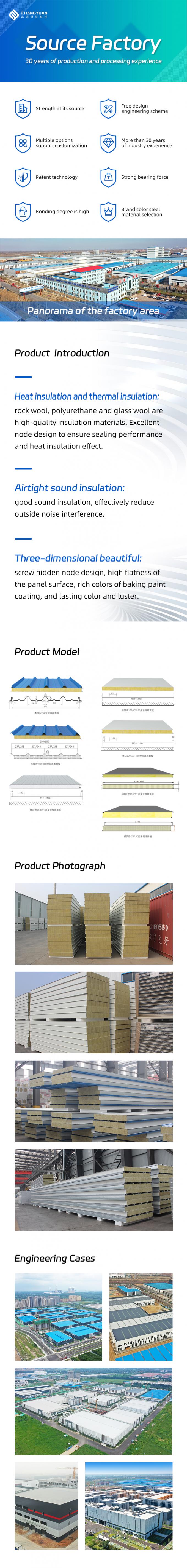 PVDF PVF Surface Insulation Sandwich Panels IPX6 Waterproof